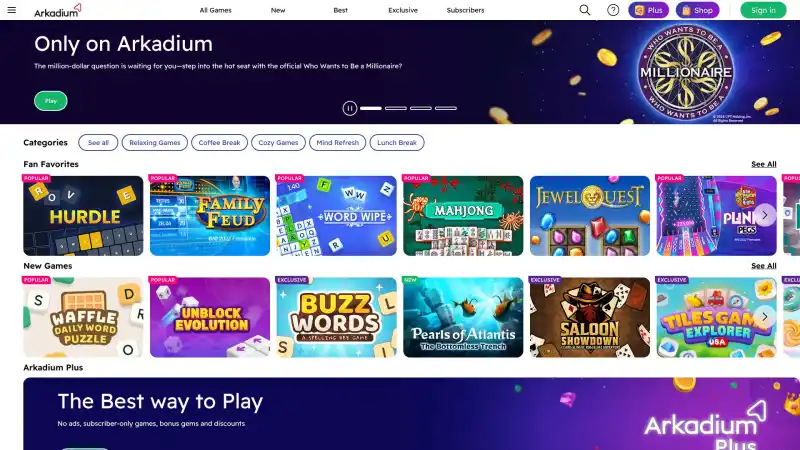 Arkadium Games | Your Place for the Best Online Games-Gamhub Game Directory