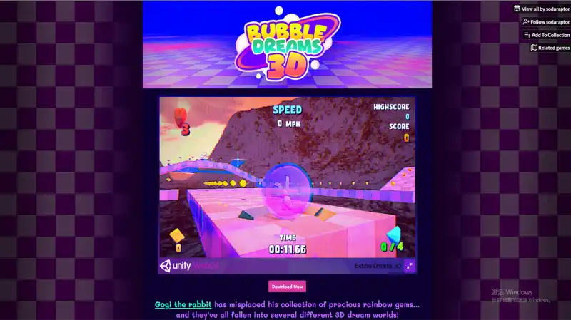 Bubble Dreams 3D | Free 3D Rolling Platformer Game-Gamhub Game Directory