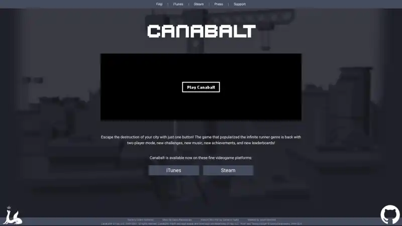 Canabalt – Classic One-Button Endless Runner Game-Gamhub Game Directory