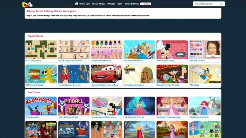 Play all your favorite Disney Games | Disney--Games.com-Gamhub Game ...