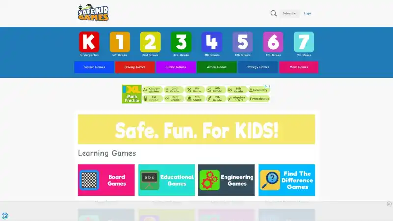 Safe Kid Games - Safe, Fun, Games for Kids!-Gamhub Game Directory