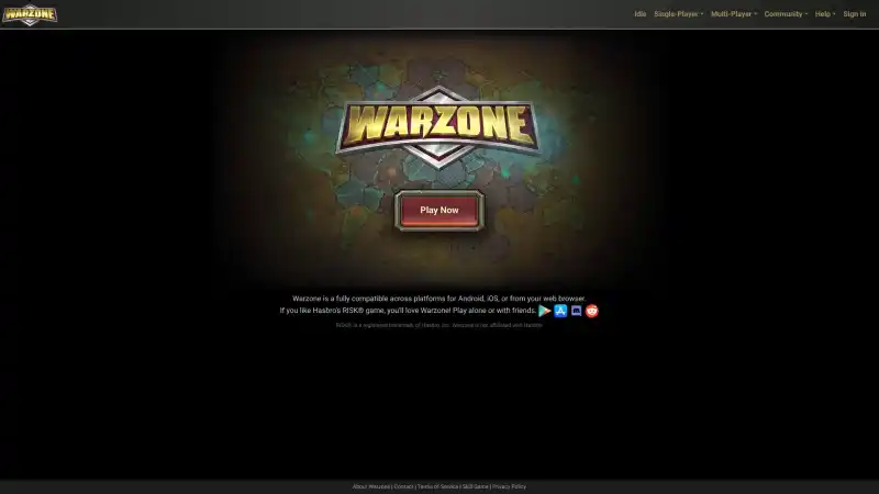 Warzone - Better than Hasbro's RISK® game - Play Online Free-Gamhub ...